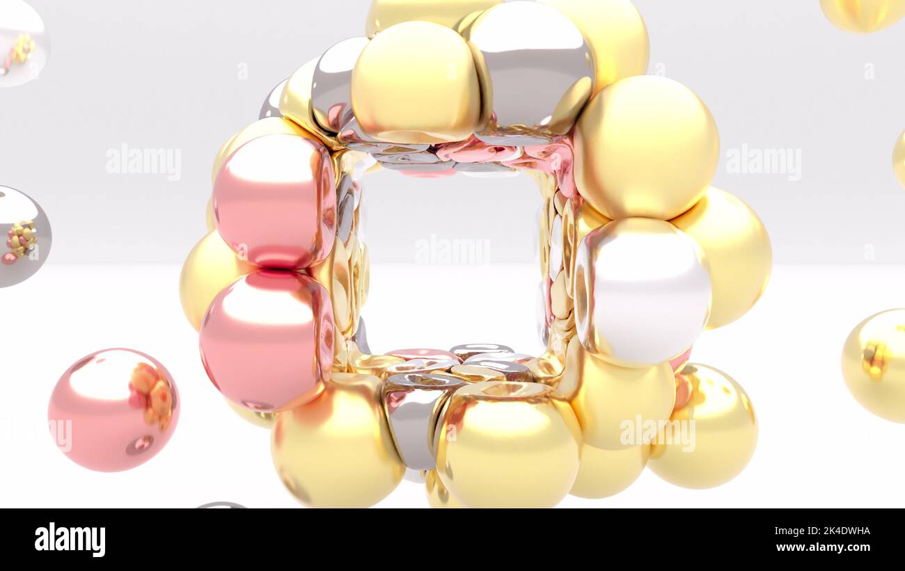 3d liquid metal balls hi-res stock photography and images - Alamy