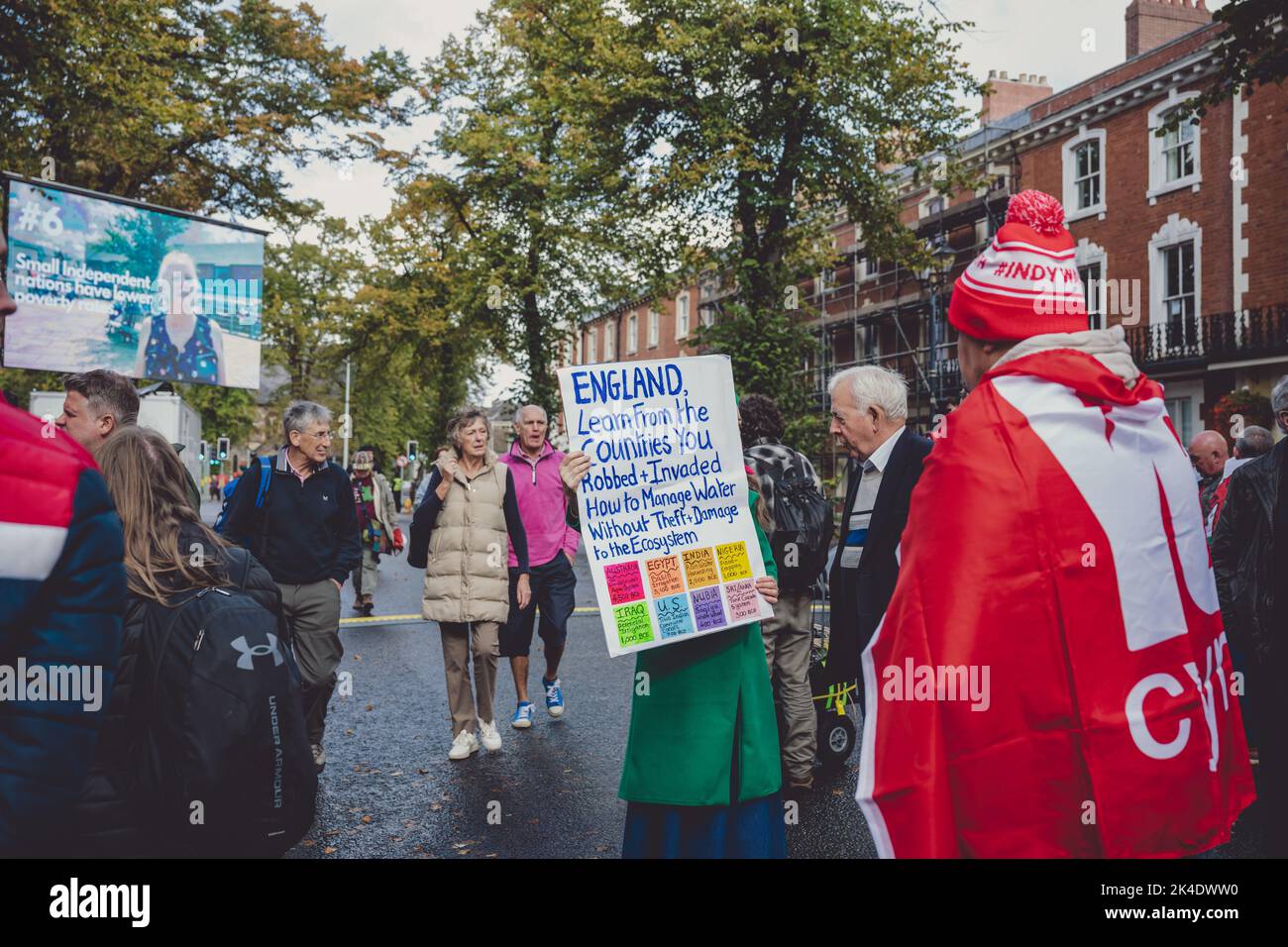 Thousands of people took part in a march and rally in Cardiff calling ...