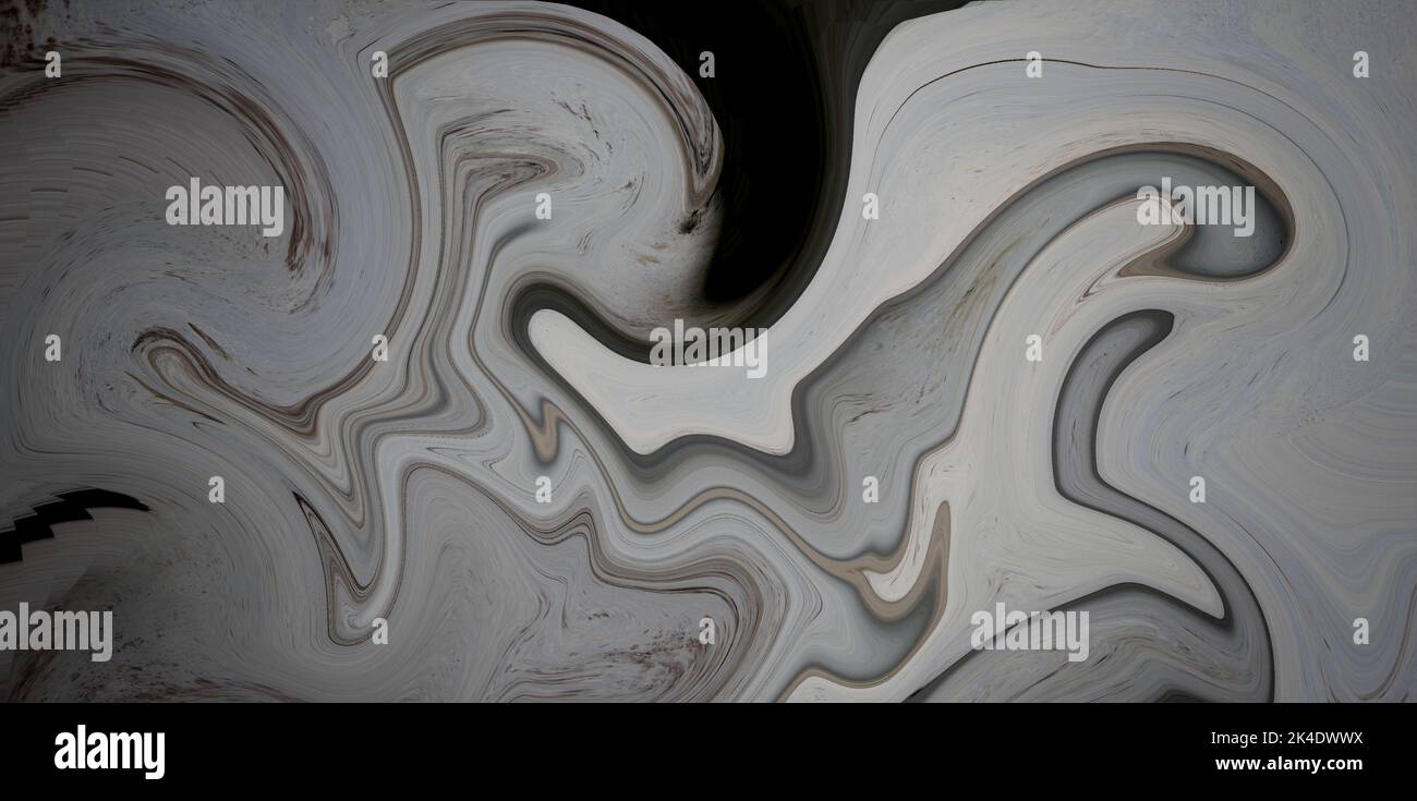 An abstract oil painting with mixed grey and white colors for ...