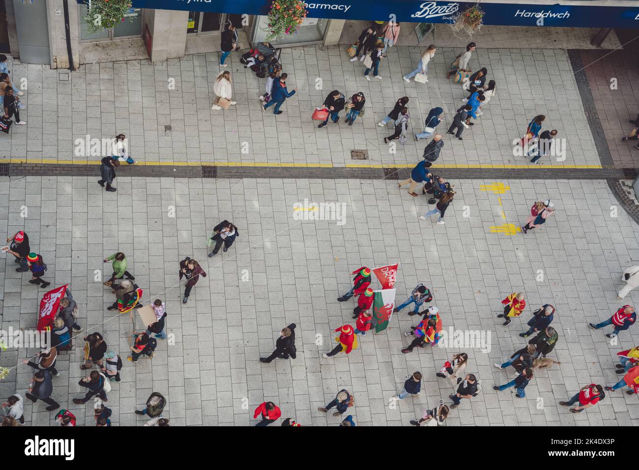 Thousands of people took part in a march and rally in Cardiff calling ...