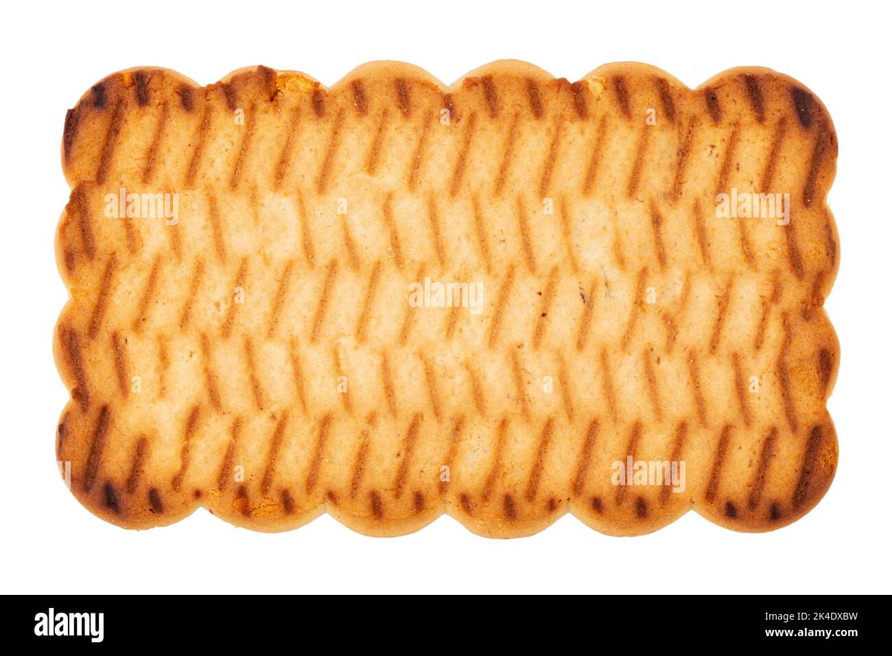 Fresh cookies rectangular shape isolated on white background. File ...