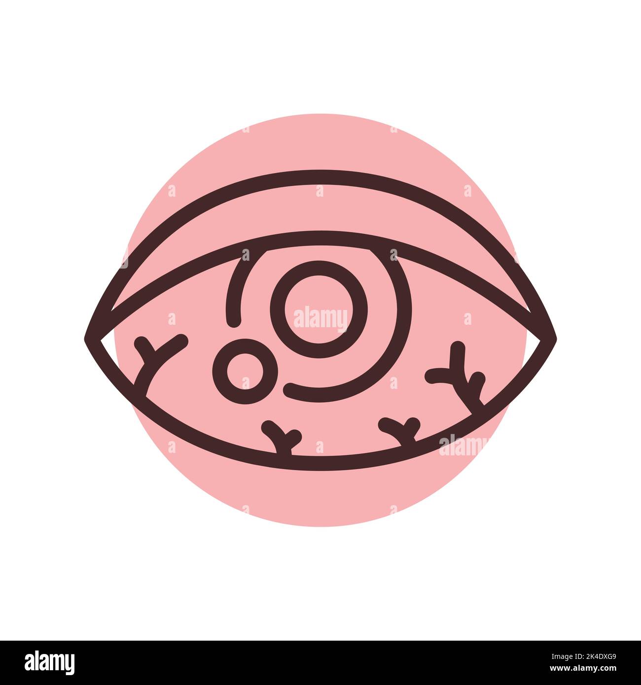 Dry Eye olor line icon. Pictogram for web page Stock Vector Image & Art ...
