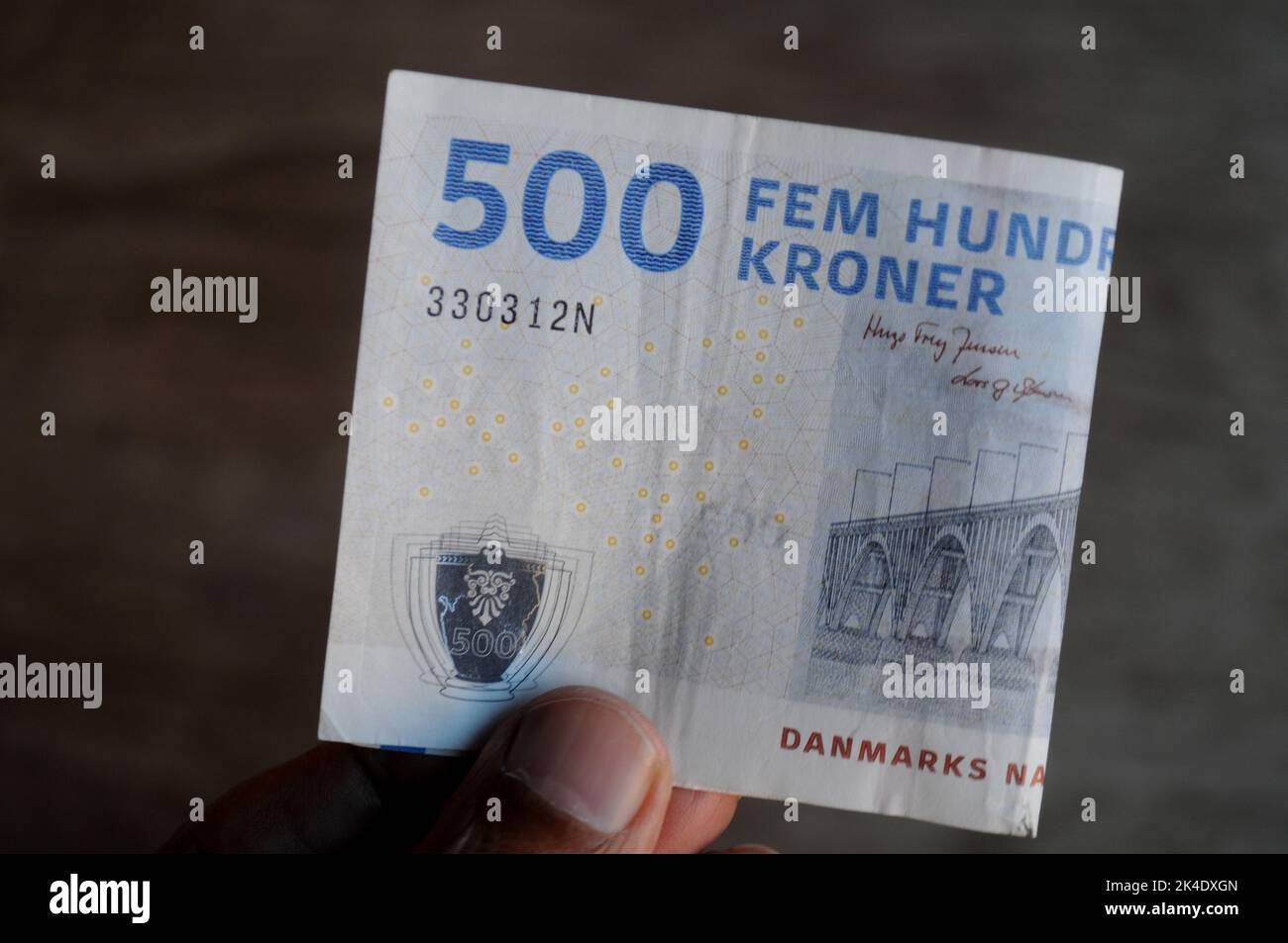 Kastrup/Copenhagen -Denmark -02 October 2022- danis kroner paper ...