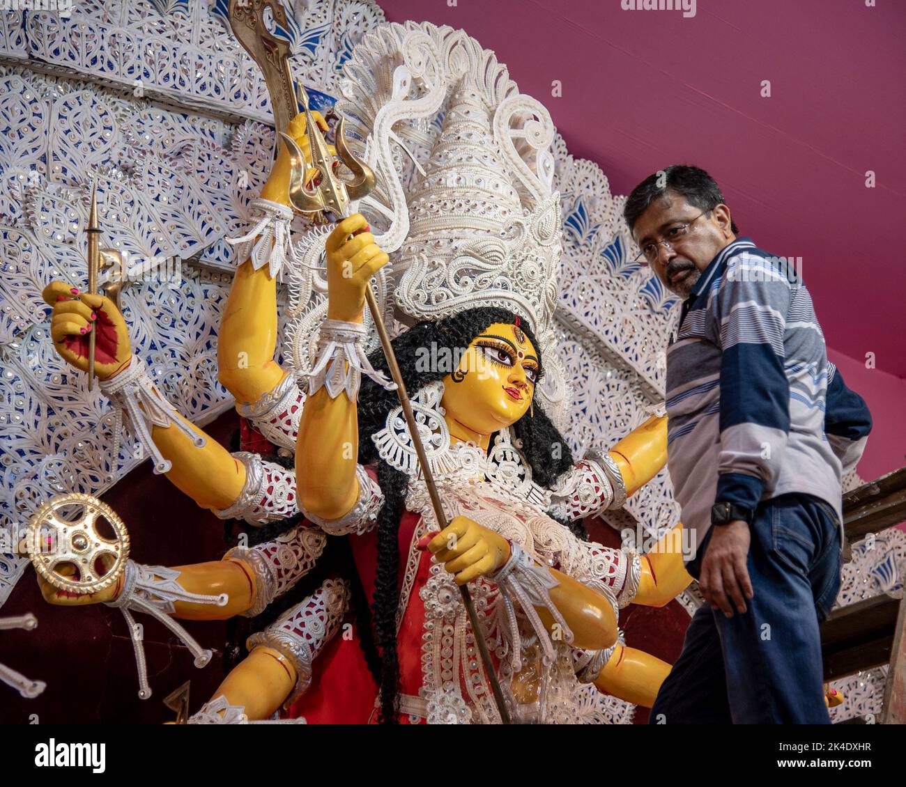 October 1, 2022, Kolkata, WEST BENGAL, India: Different moments of ...