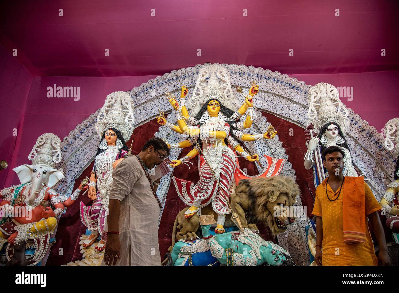 October 1, 2022, Kolkata, WEST BENGAL, India: Different moments of ...