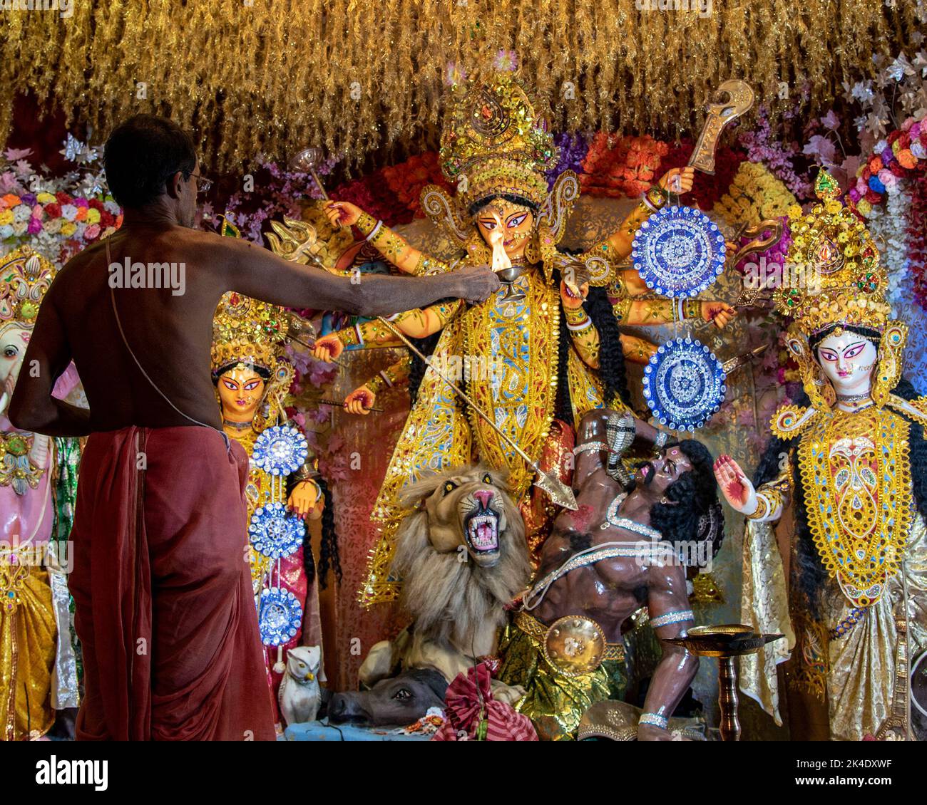 October 1, 2022, Kolkata, WEST BENGAL, India: Different moments of ...