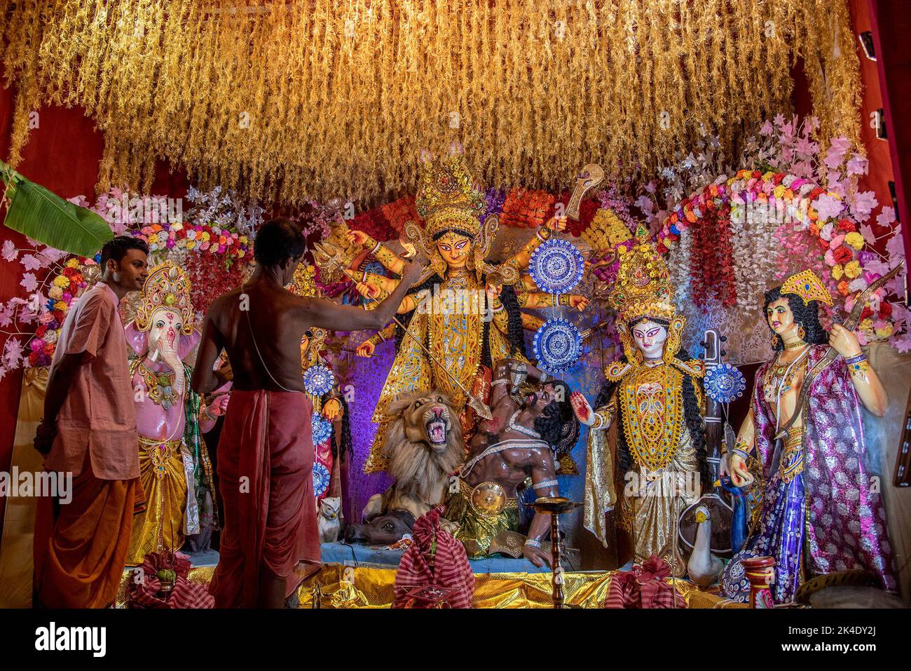 October 1, 2022, Kolkata, WEST BENGAL, India: Different moments of ...