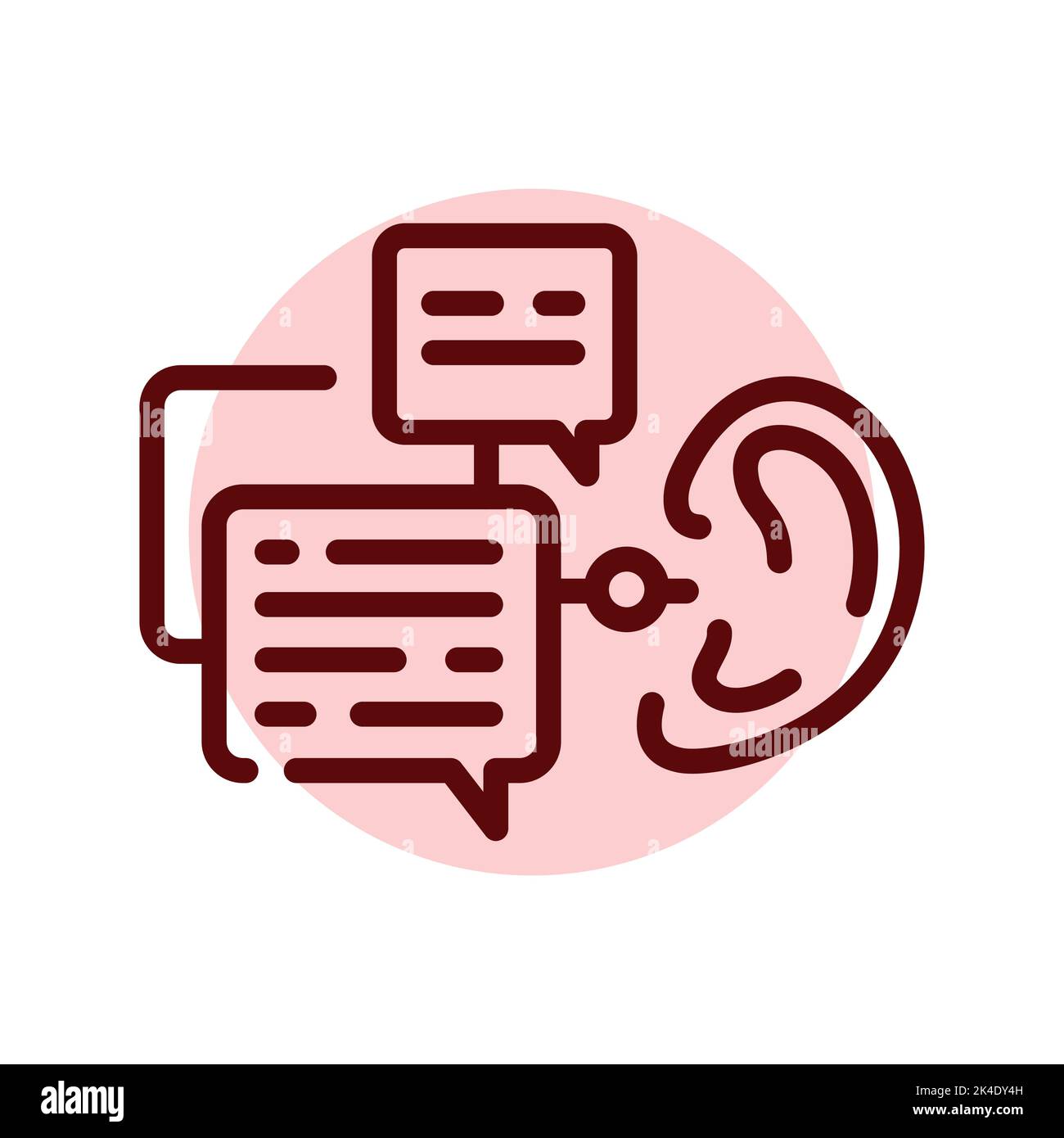 Rumors olor line icon. Pictogram for web page Stock Vector Image & Art ...