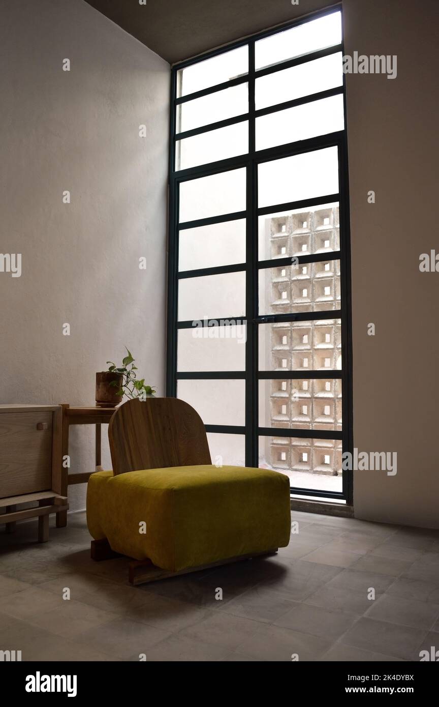 armchair, chair, individual sofa, solid natural wood structure, seat ...