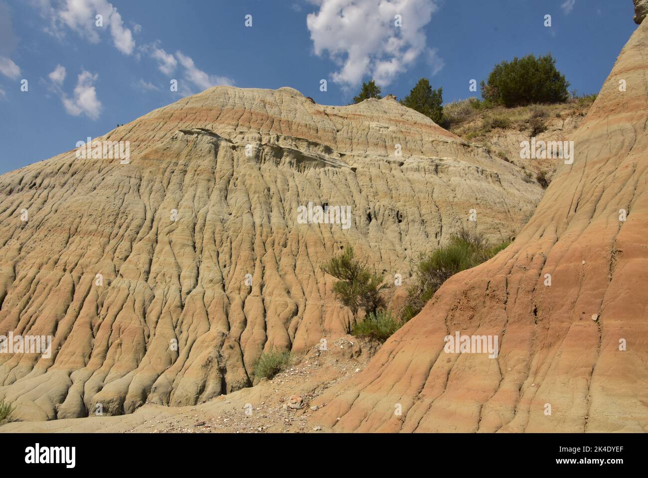 Towering sandstone mounds in the inhospitable landscape of the North ...
