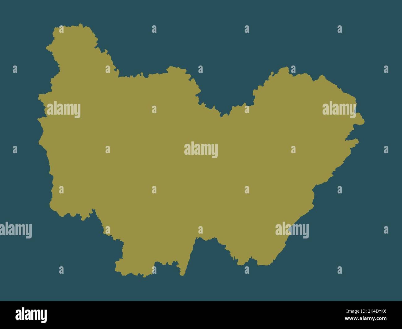 Bourgogne-Franche-Comte, region of France. Solid color shape Stock ...