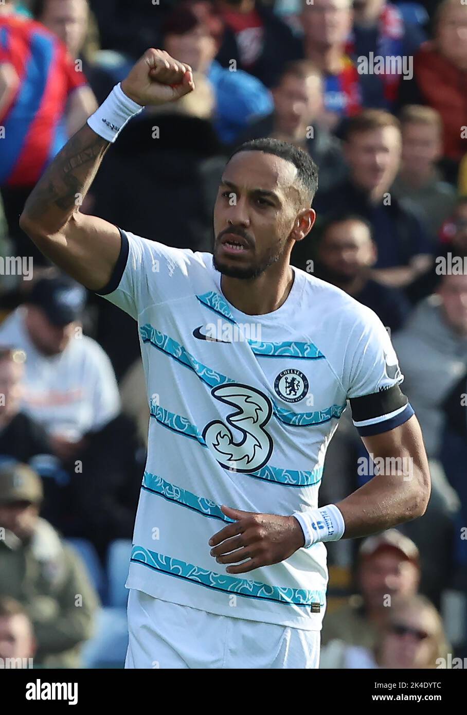 London ENGLAND - October 01: Chelsea's Pierre-Emerick Aubameyany ...