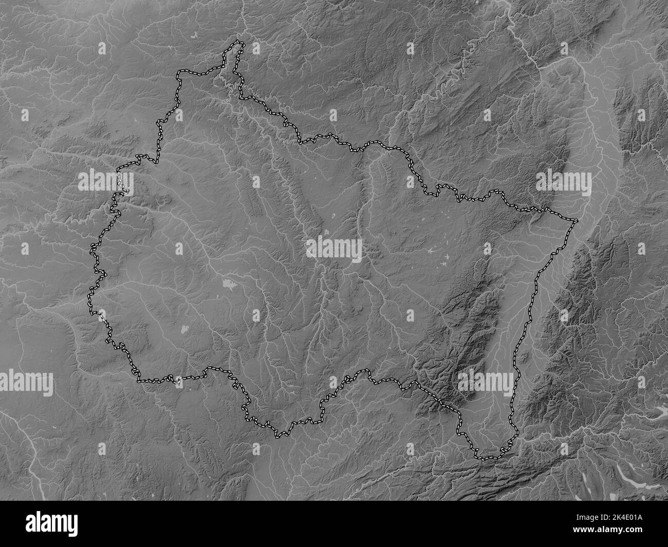 France map zoom border grayscale hi-res stock photography and images ...
