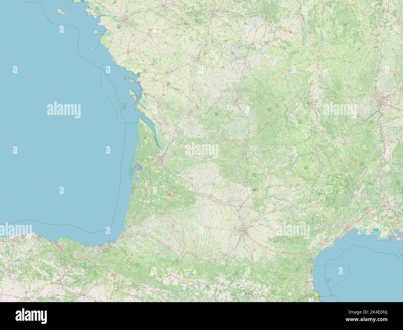 Nouvelle aquitaine administrative map hi-res stock photography and ...