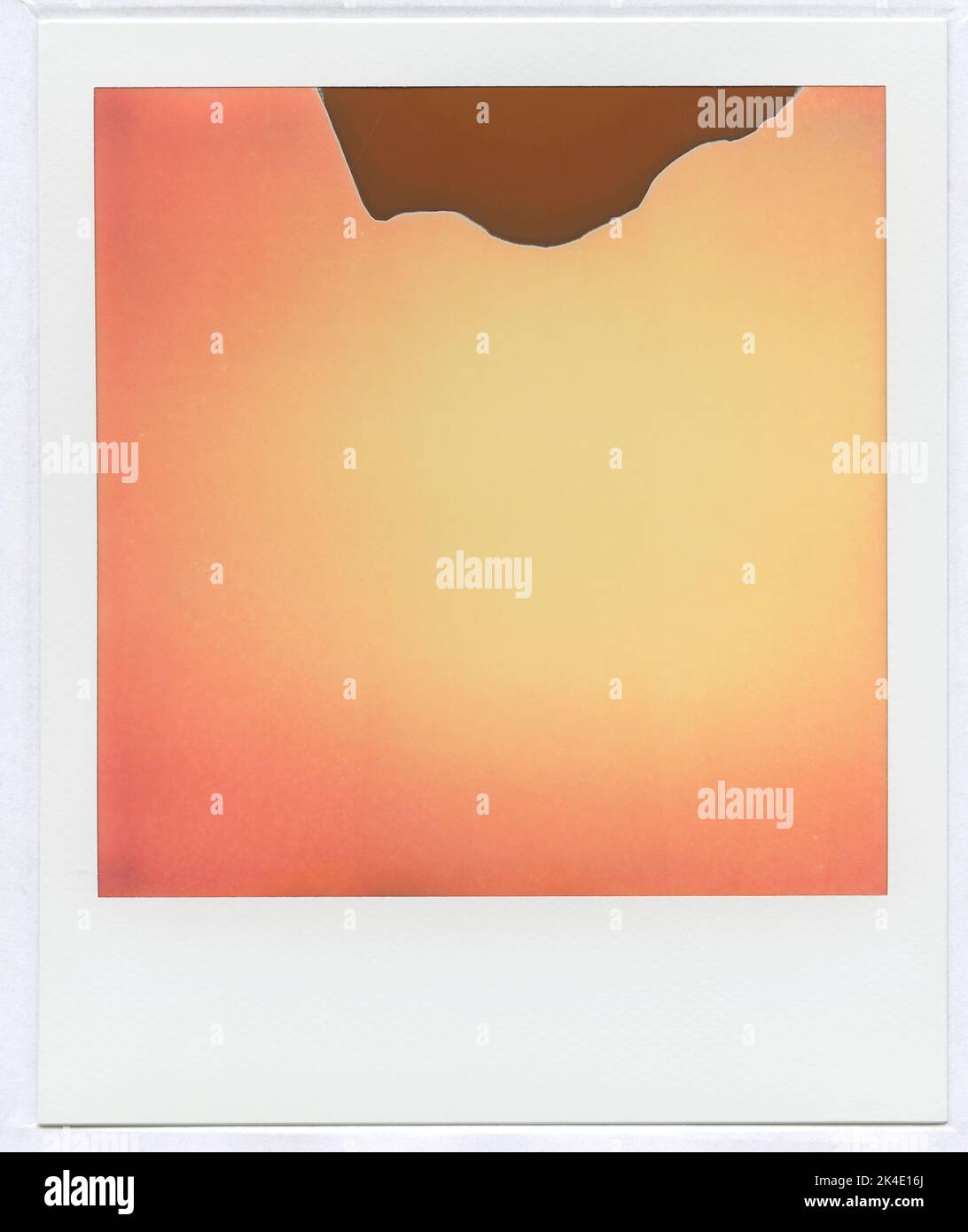 Retro realistic blank instant photo with shadow Stock Photo - Alamy