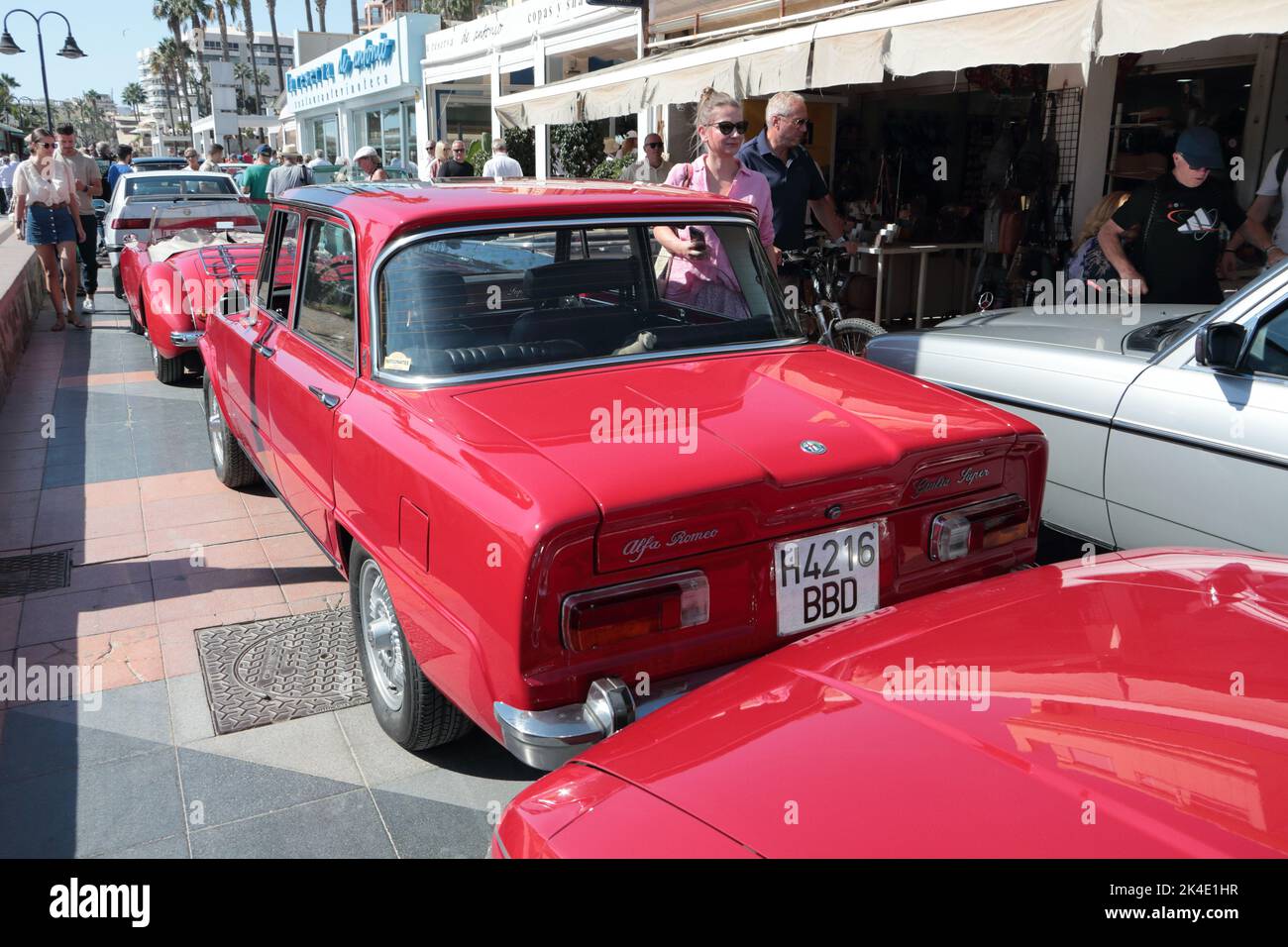 Alfa Romeo Giulia super at classic car meeting in Torremolinos, Malaga ...