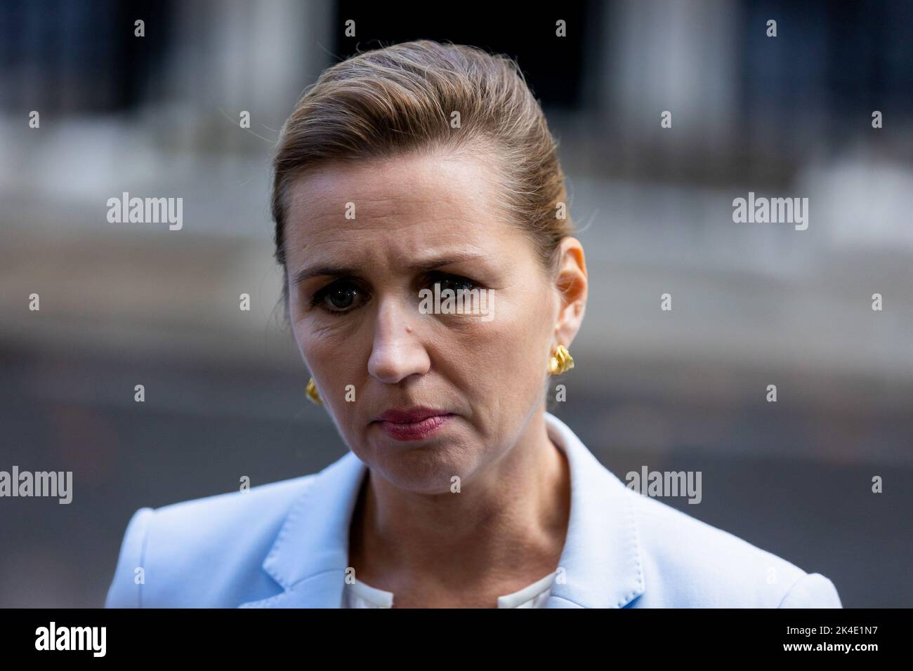 London, UK. 01st Oct, 2022. Danish Prime Minister Mette Frederiksen ...