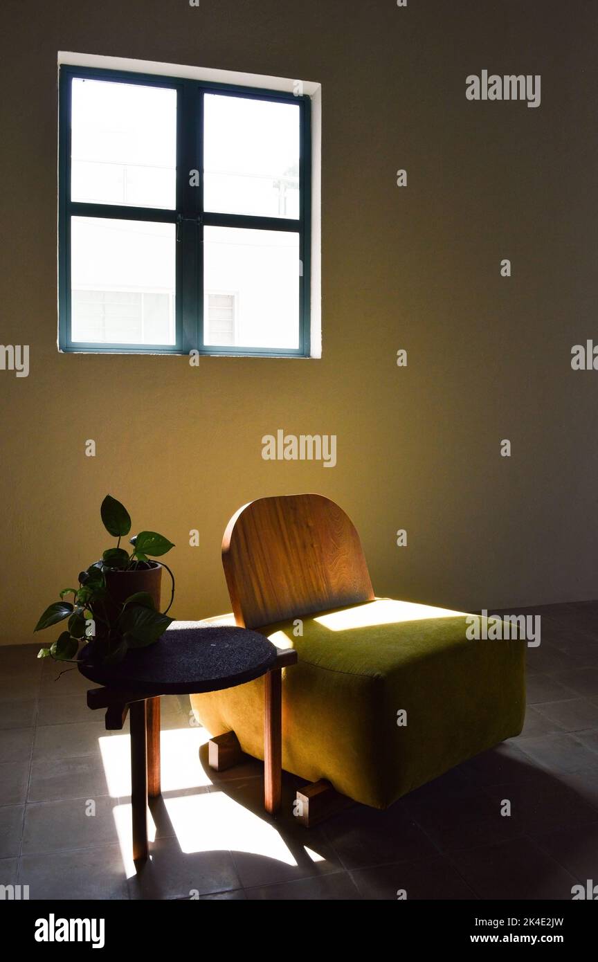 armchair, chair, individual sofa, solid natural wood structure, seat ...