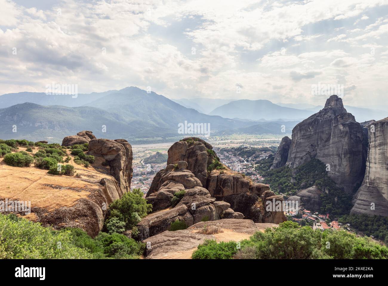 Unique Meteora cliff formation created some 60 million years ago in the ...