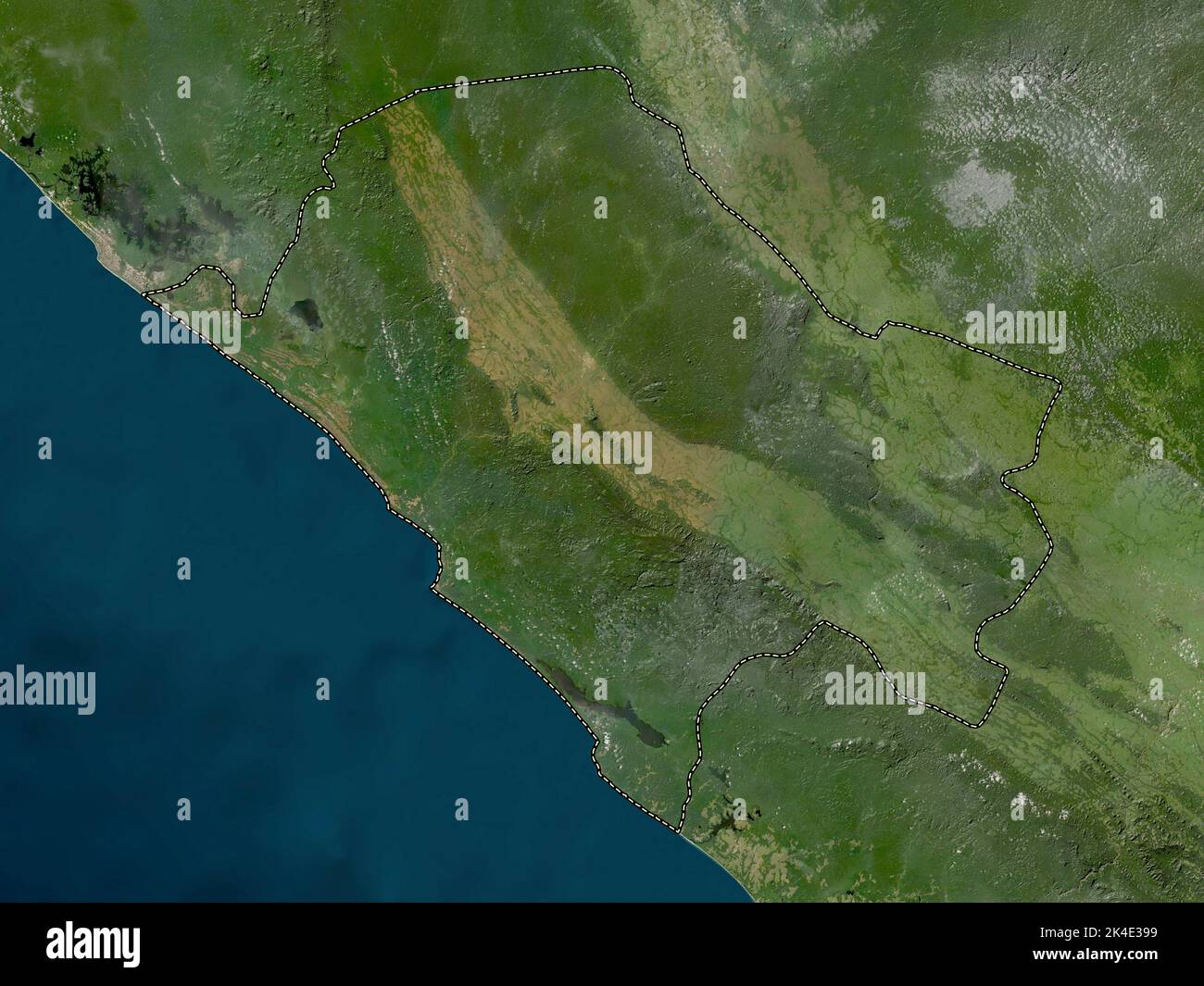 Nyanga, province of Gabon. Low resolution satellite map Stock Photo - Alamy