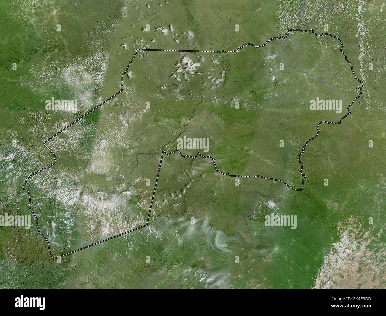 Ogooue-Ivindo, province of Gabon. High resolution satellite map Stock ...