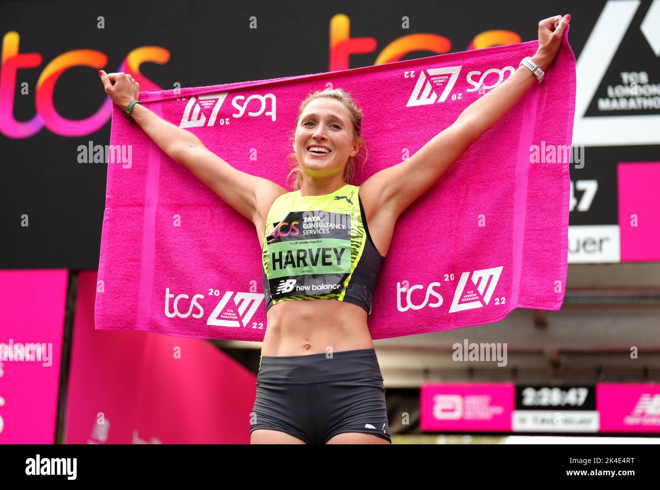 Great Britain's Rose Harvey completes the Women's Elite race during the ...