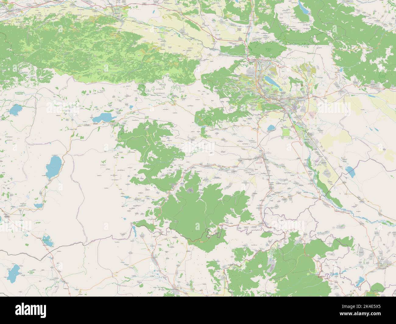 Kvemo Kartli, region of Georgia. Open Street Map Stock Photo - Alamy