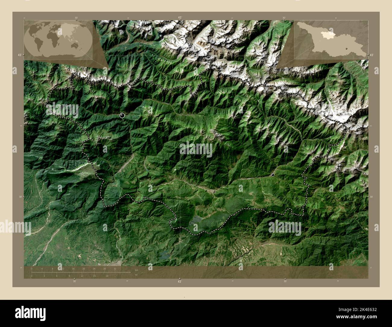 Racha-Lechkhumi-Kvemo Svaneti, region of Georgia. High resolution ...