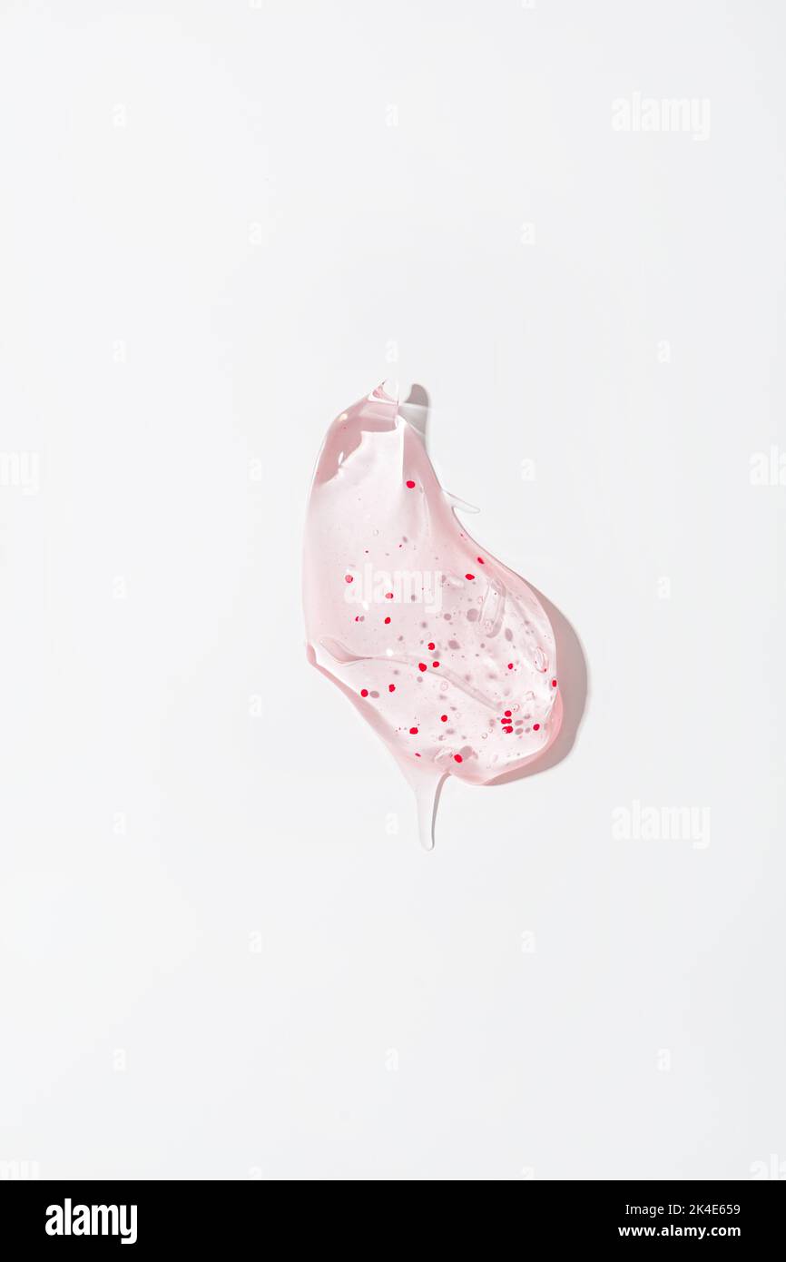 Skin care concept moisturising gel with exfoliating particles Stock ...