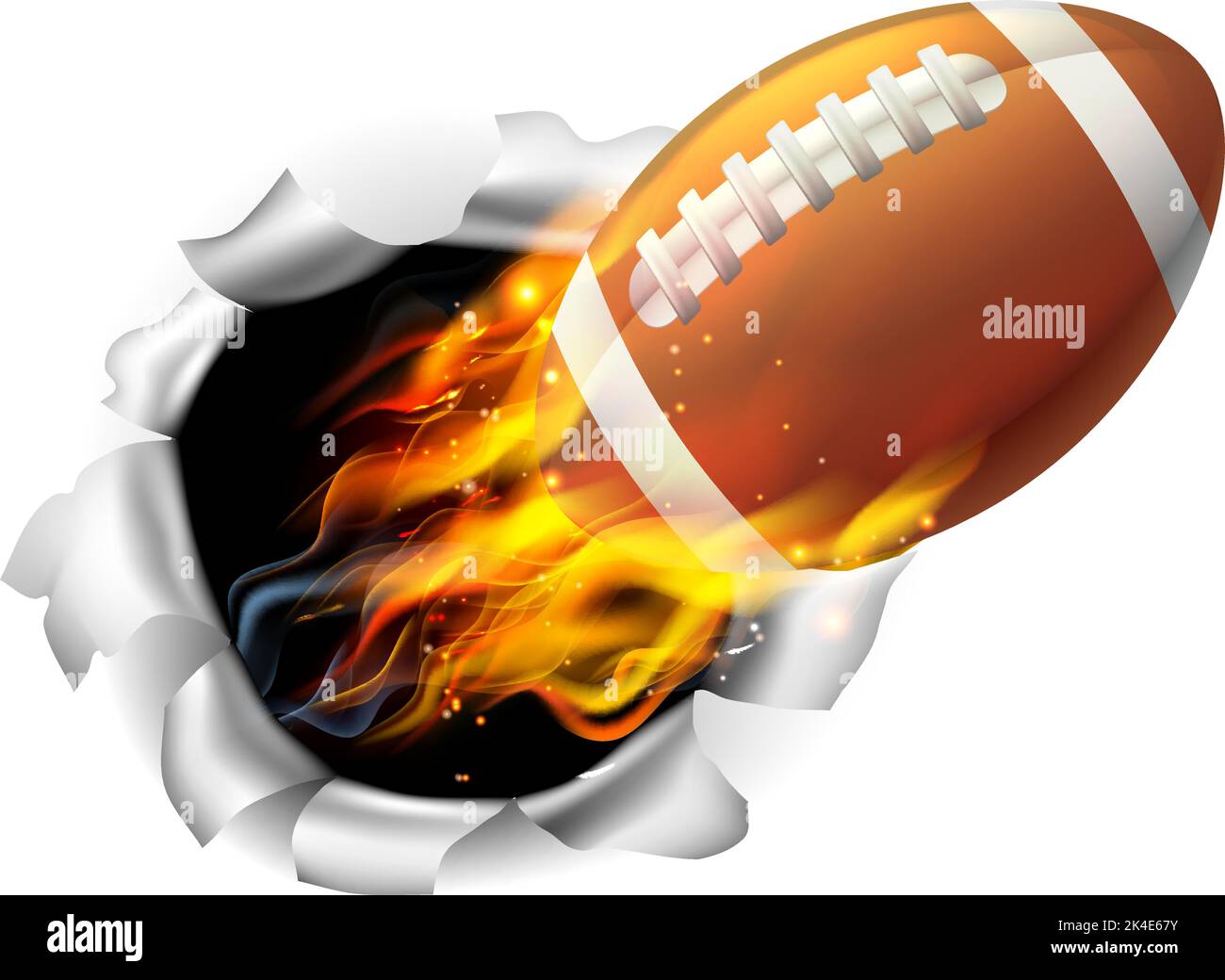 Cartoon flaming football hi-res stock photography and images - Alamy