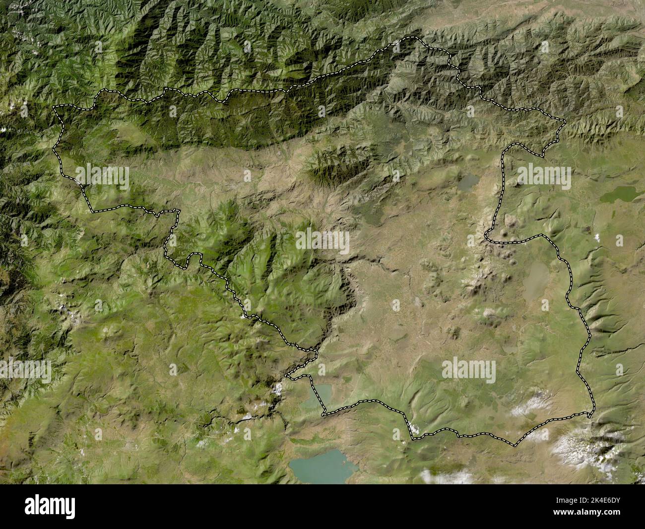 Samtskhe-Javakheti, region of Georgia. Low resolution satellite map Stock Photo - Alamy
