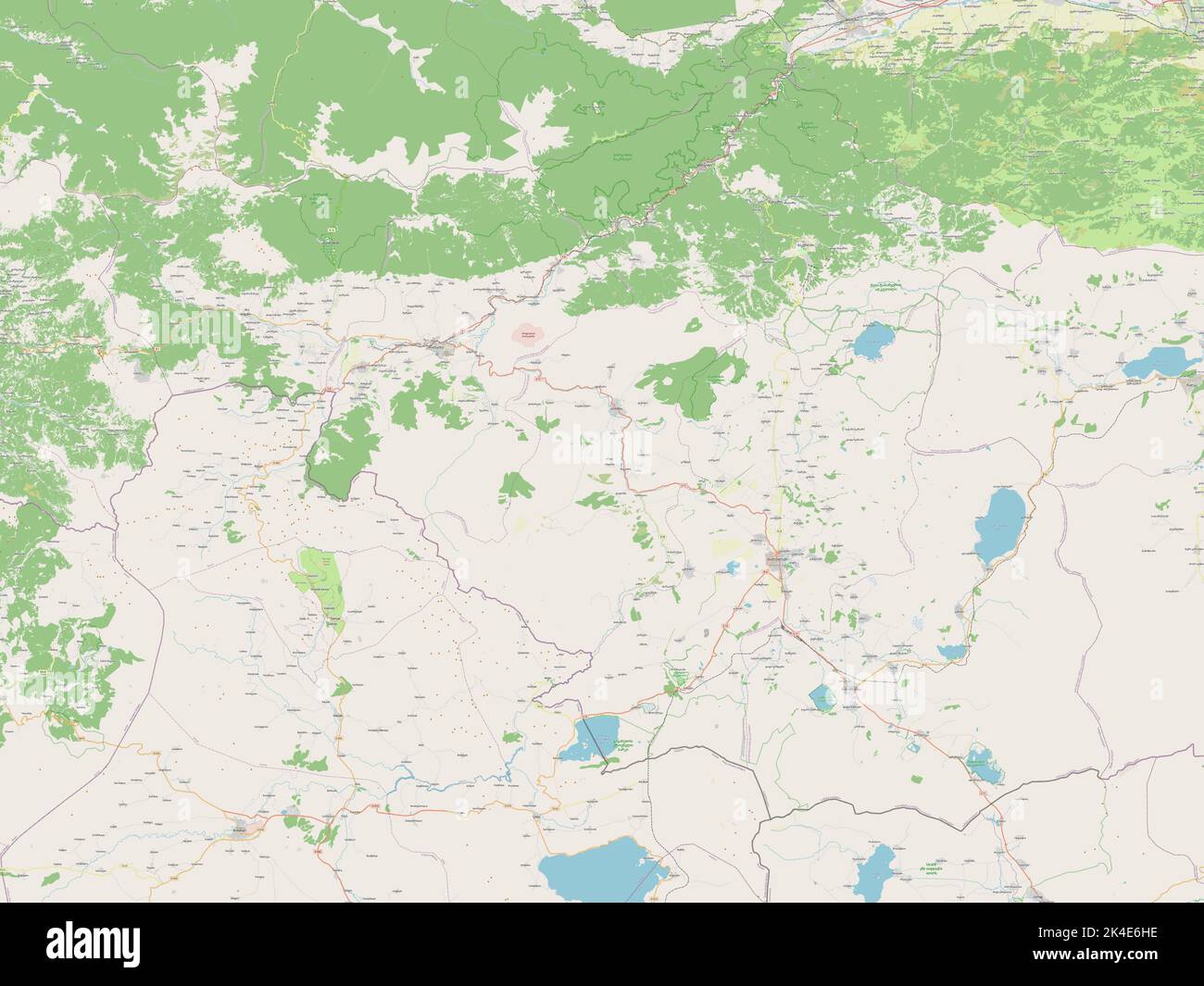 Samtskhe-Javakheti, region of Georgia. Open Street Map Stock Photo - Alamy
