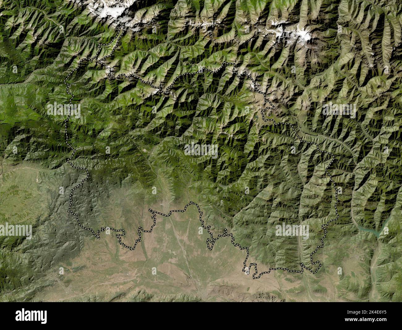 South Ossetia, independent city of Georgia. Low resolution satellite map Stock Photo - Alamy