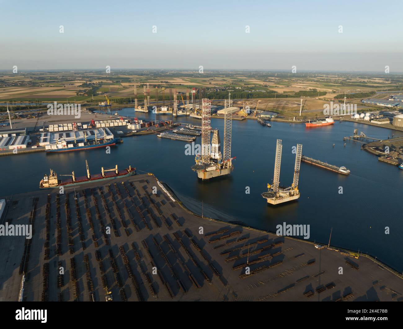 Vlissingen, 8th of August 2022, The Netherlands. Port of Vlissingen ...