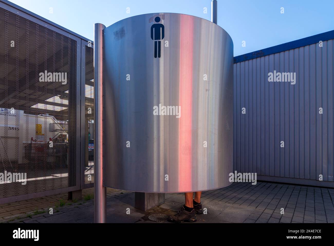 Luxembourg City (Lëtzebuerg; Luxemburg): pissoir at Luxembourg railway ...