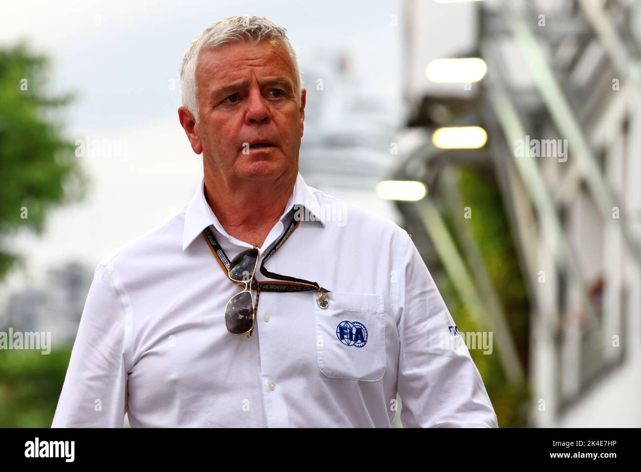 Singapore, Singapore. 02nd Oct, 2022. Derek Warwick (GBR) FIA Steward ...