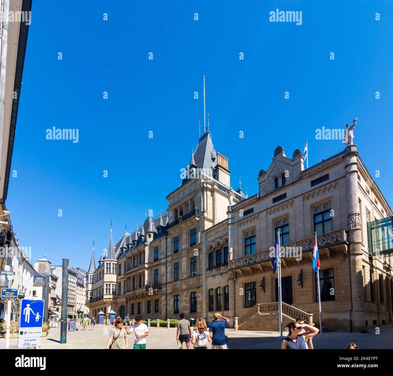 Luxembourg City (Lëtzebuerg; Luxemburg): Grand Ducal Palace in old town ...