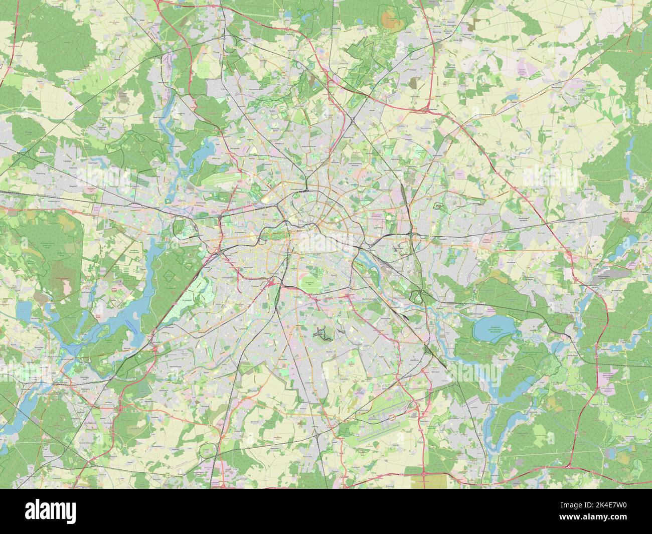Berlin, state of Germany. Open Street Map Stock Photo - Alamy