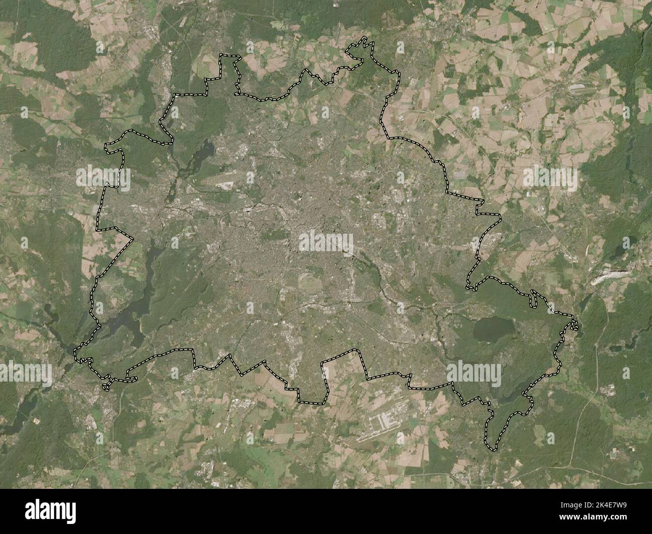 Berlin, state of Germany. Low resolution satellite map Stock Photo - Alamy