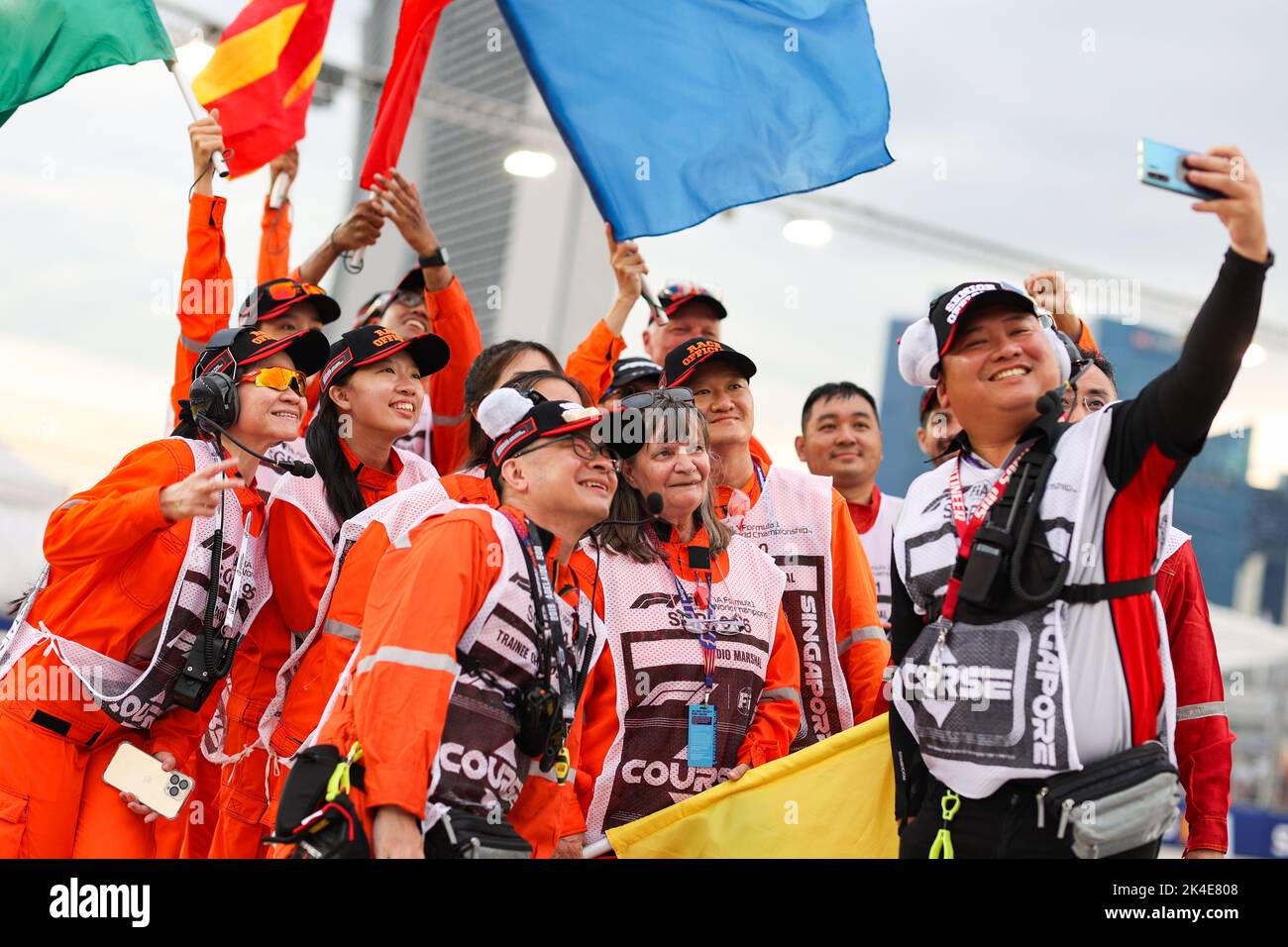 marshall, commissaire de piste, during the Formula 1 Singapore Airlines ...