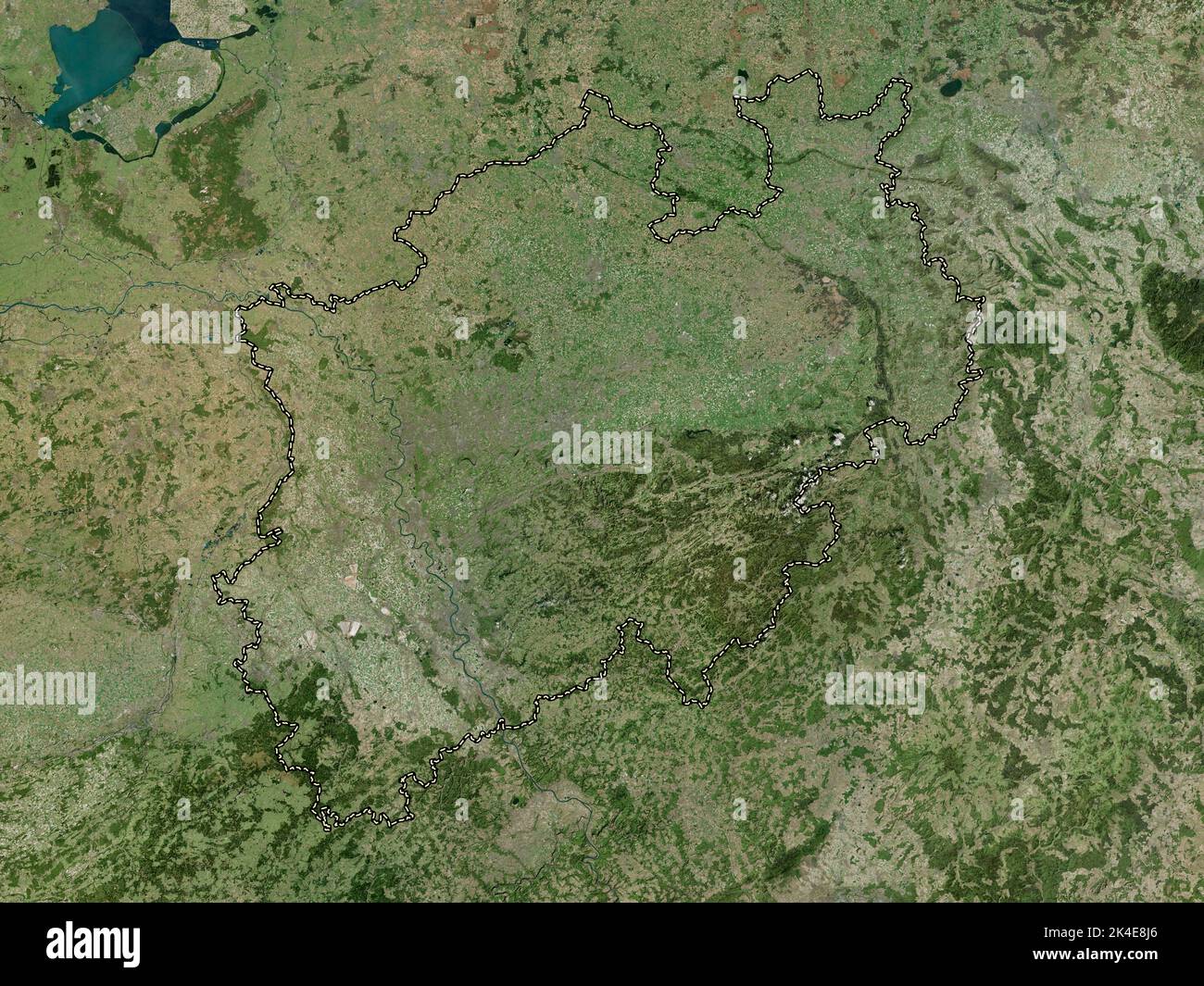 Nordrhein-Westfalen, state of Germany. High resolution satellite map ...