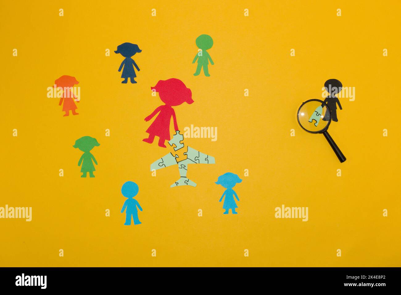 businesswoman and her business team are working on a creative project ...