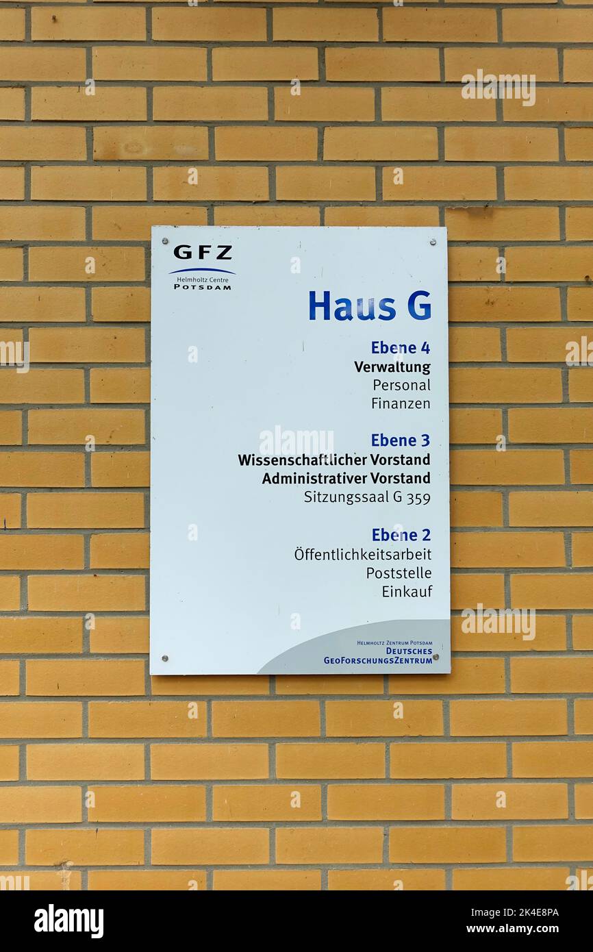 Gfz helmholtz center hi-res stock photography and images - Alamy