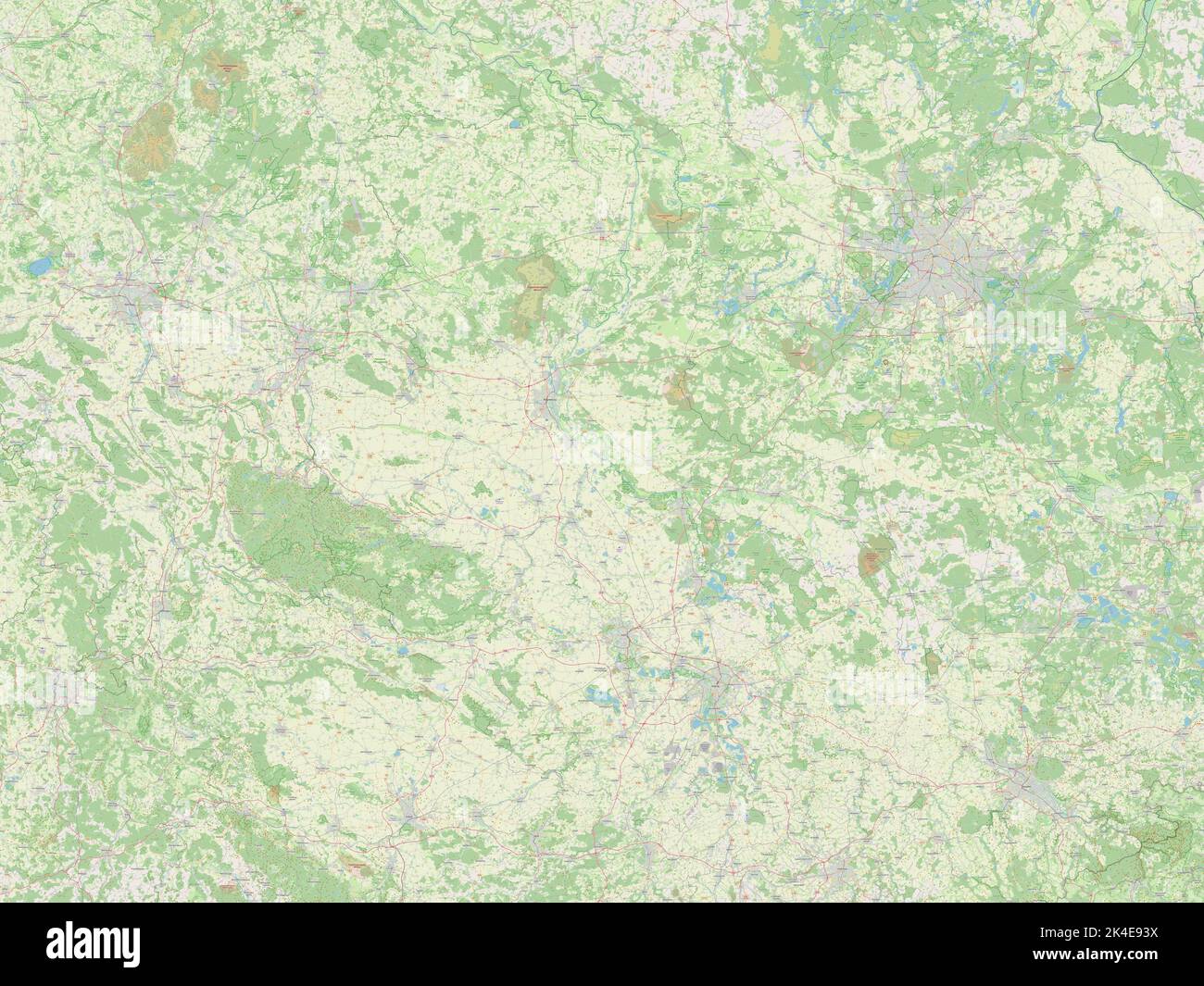 Sachsen-Anhalt, state of Germany. Open Street Map Stock Photo - Alamy