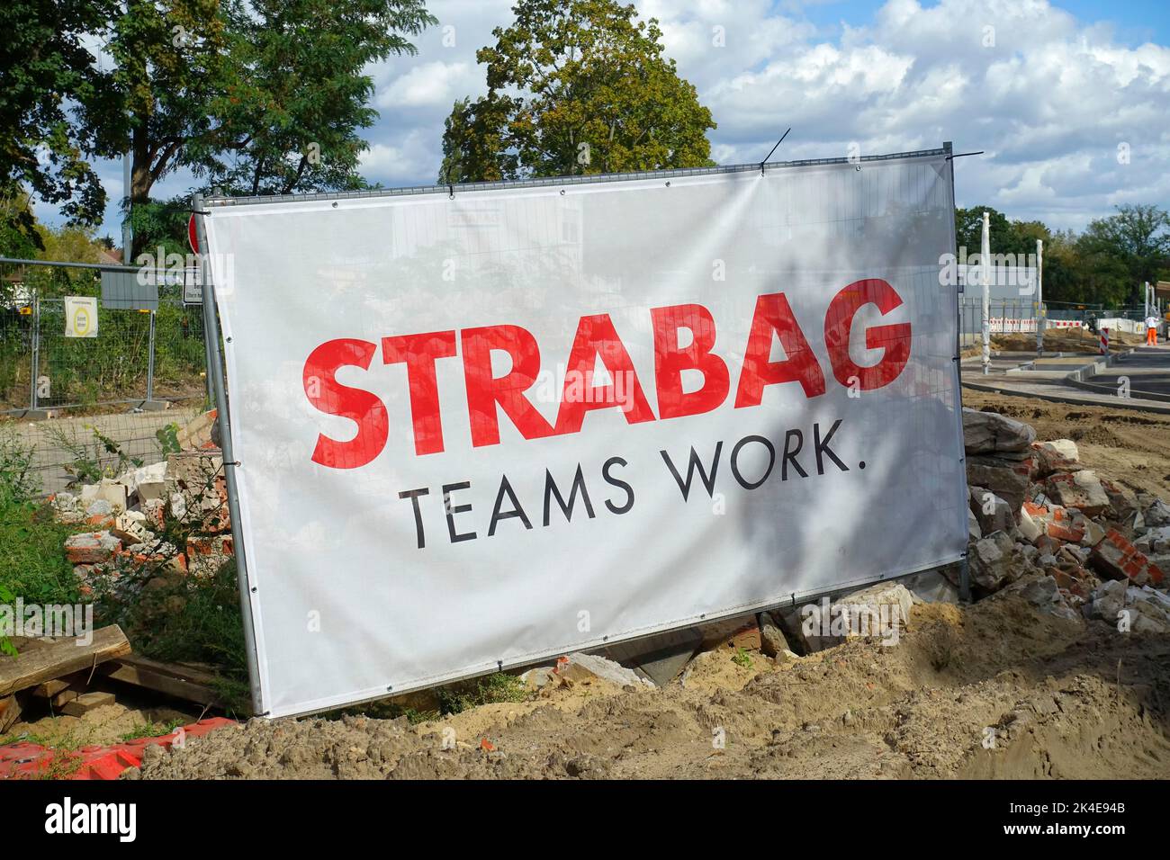 Strabag, team work, construction site, Potsdam, Gerany Stock Photo - Alamy