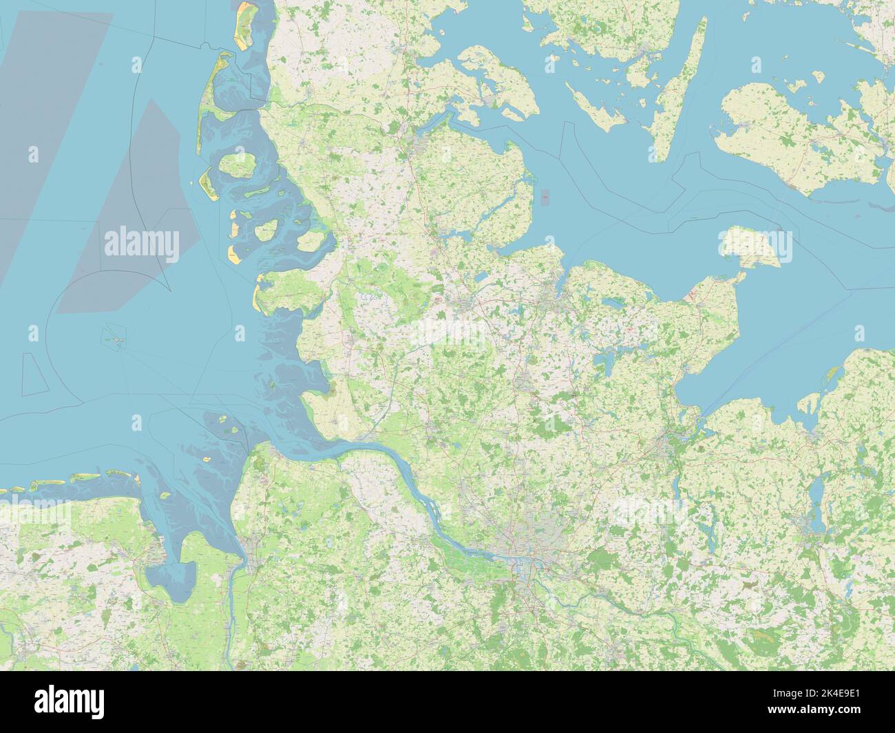 Schleswig-Holstein, state of Germany. Open Street Map Stock Photo - Alamy