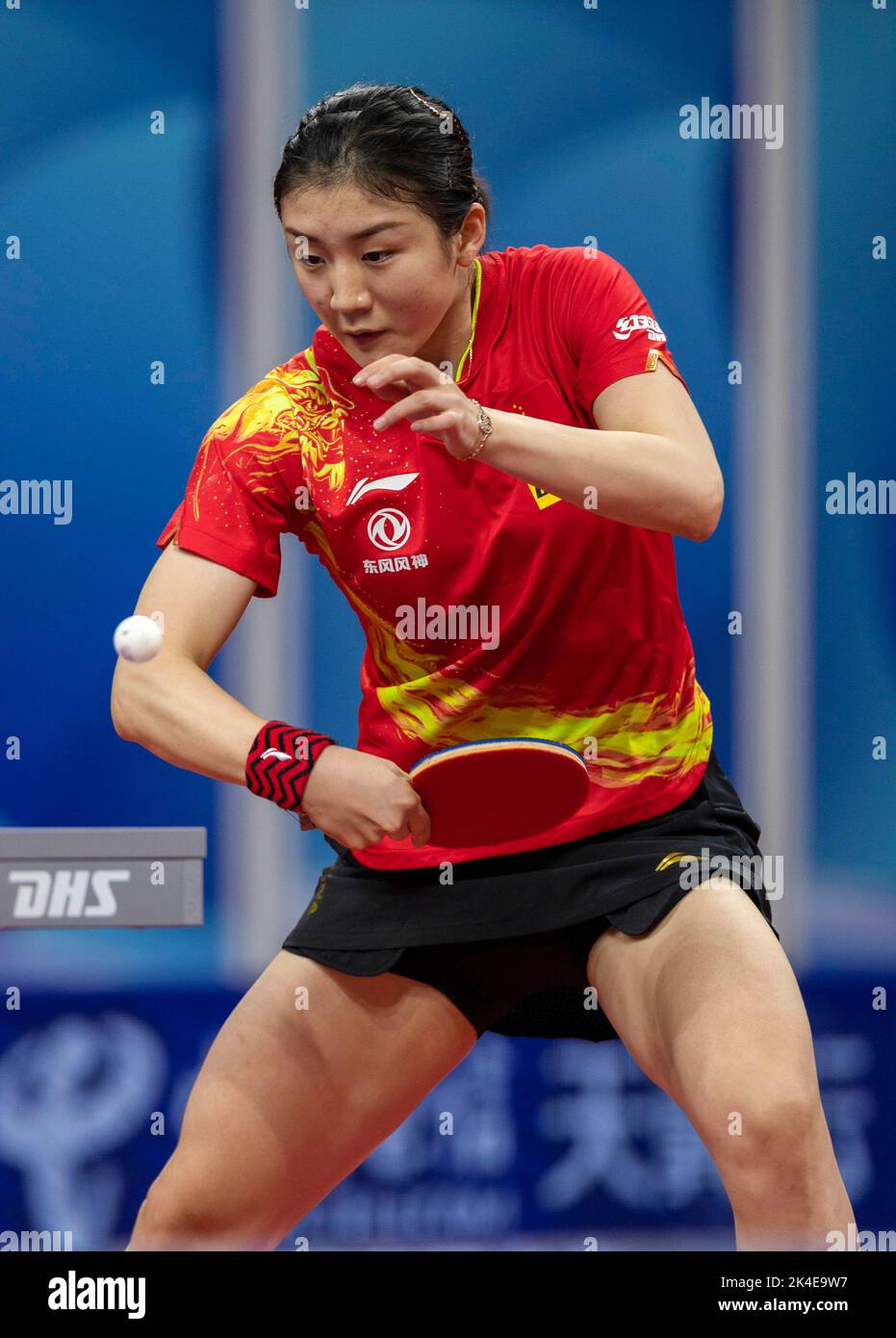 CHENGDU, CHINA - OCTOBER 2, 2022 - Chen Meng of China competes against ...
