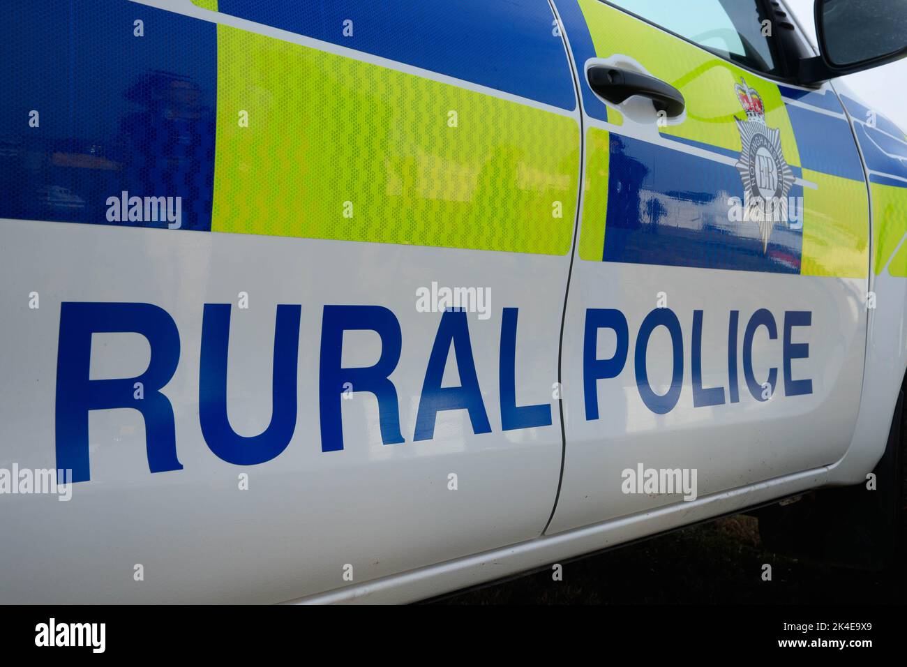 Rural Police sign on a police 4x4 Stock Photo - Alamy