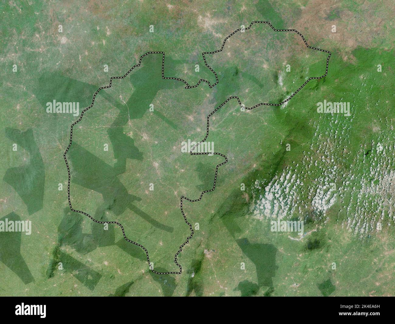 Ahafo, region of Ghana. High resolution satellite map Stock Photo - Alamy