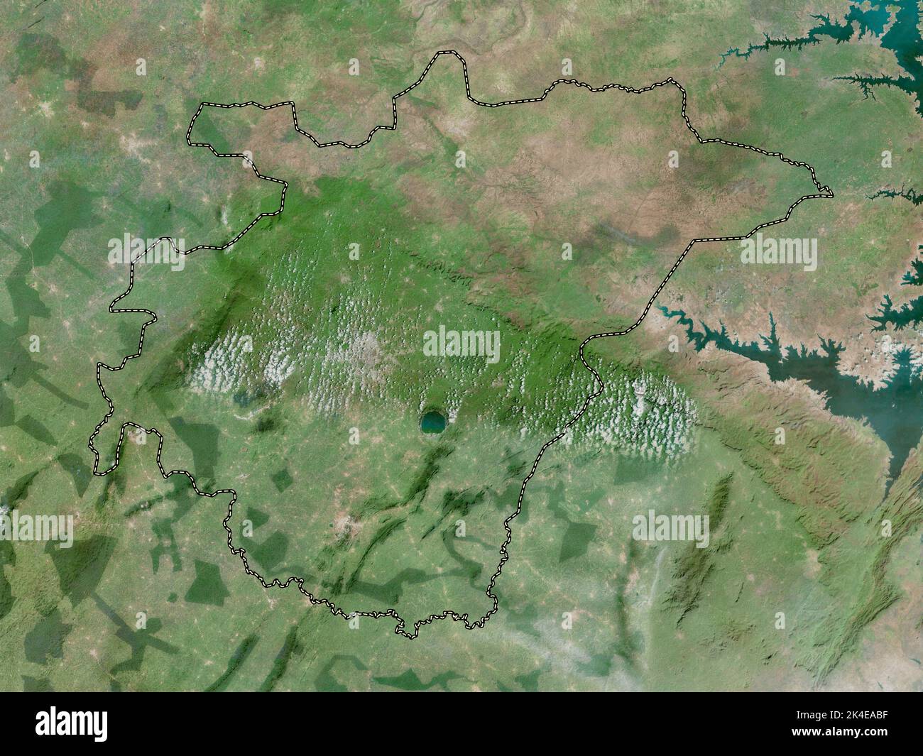 Ashanti, region of Ghana. High resolution satellite map Stock Photo - Alamy